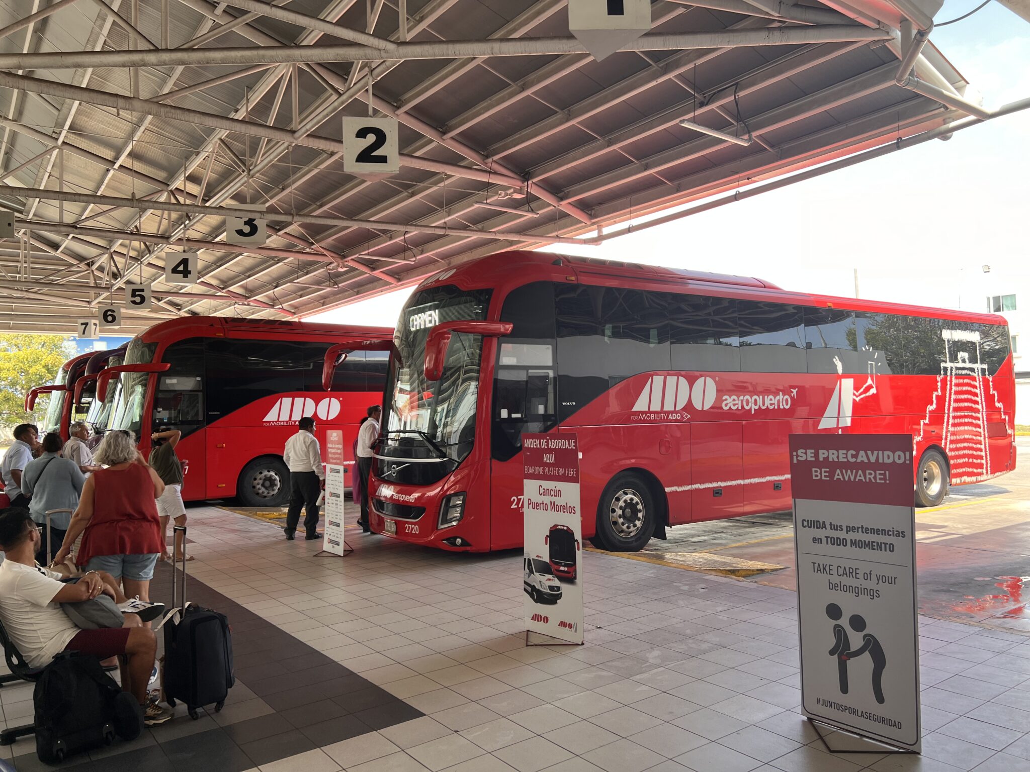Voyager en bus sur la Riviera Maya - Playa Quebec